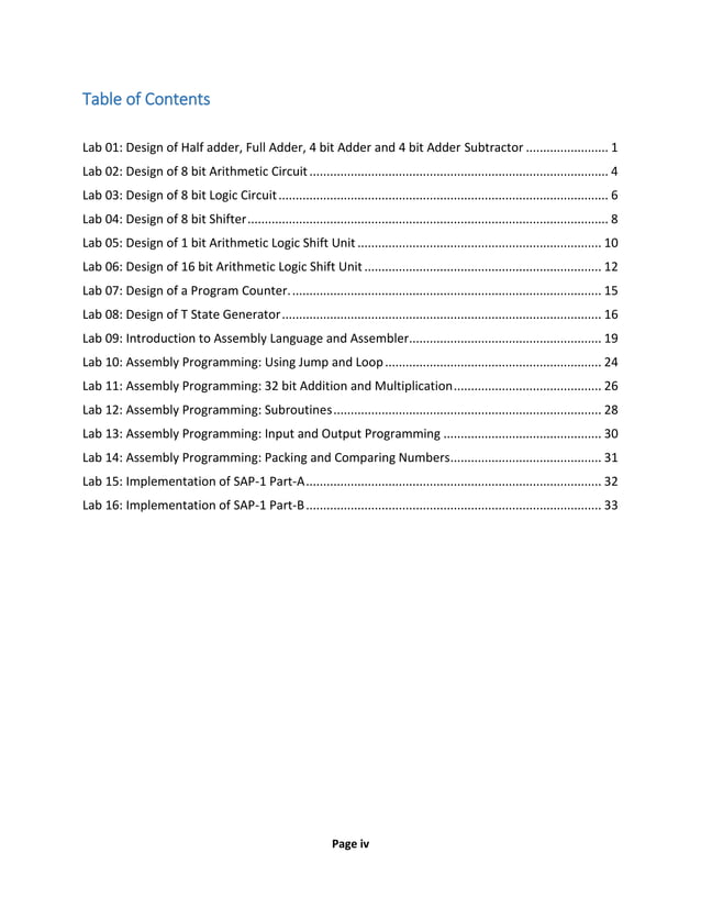 Lab Manual Computer Organization and Architecture | DOCX