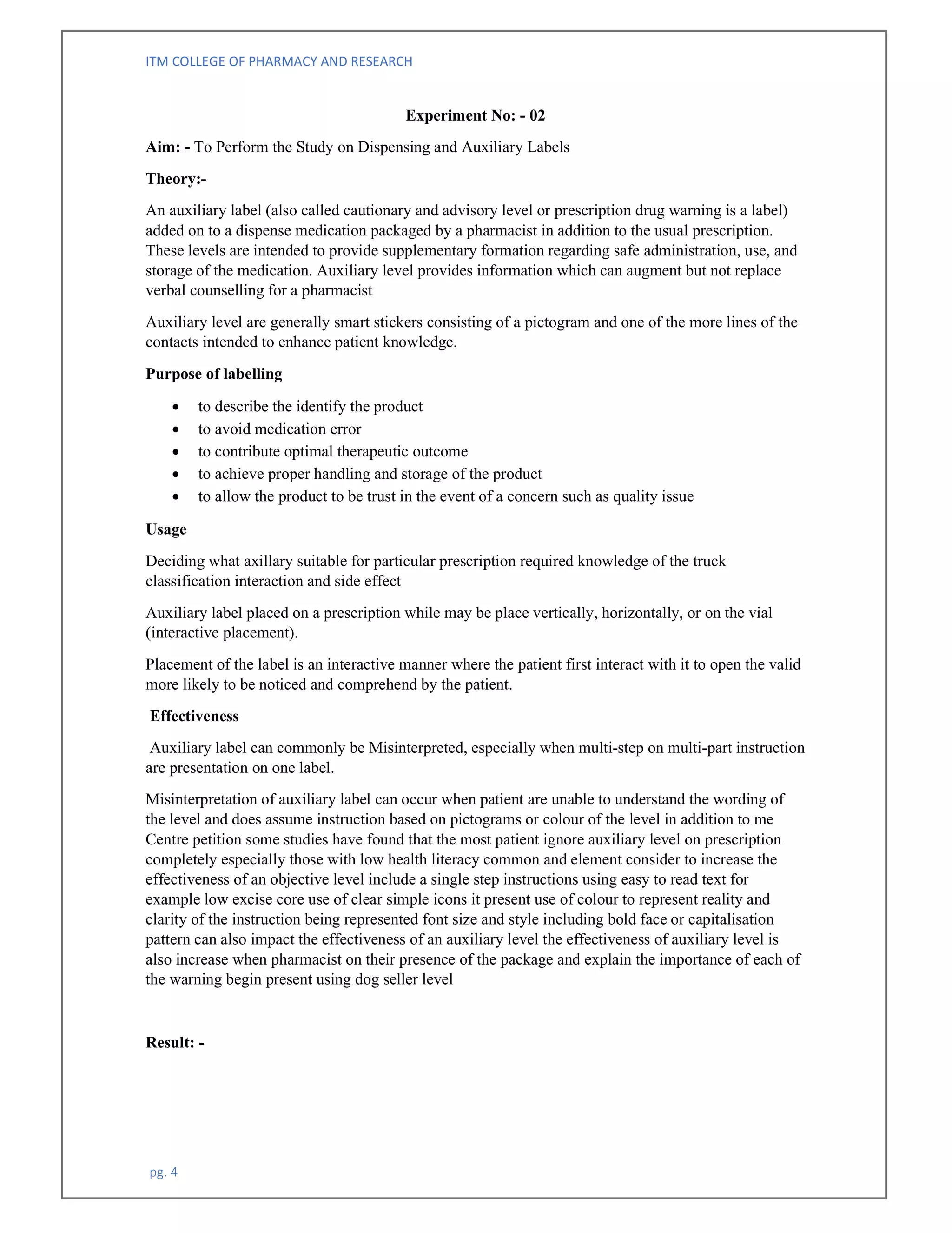 lab manual of Community Pharmacy and management.pdf