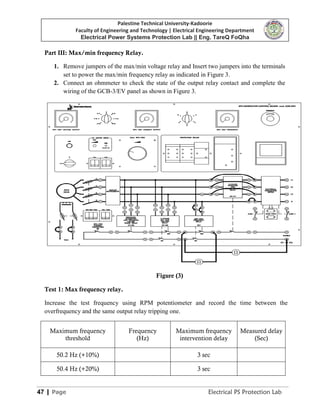 Electrical Power Systems Protection Lab in PTUK | PDF