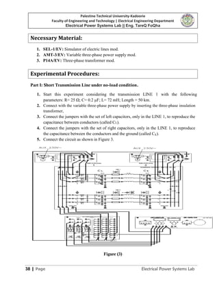 Electrical Power Systems Lab Manual in PTUK | PDF