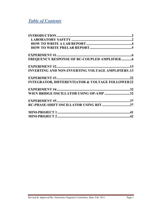 Lab manual for_electronic_circuits_final_march_13_2011 | PDF