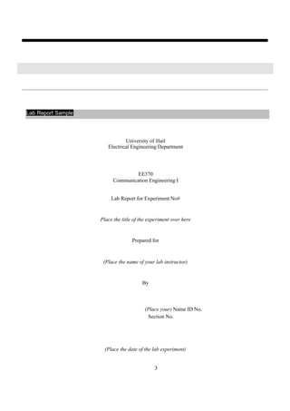 Lab manual uoh_ee370 | PDF