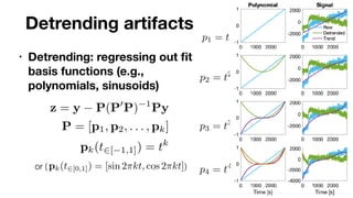 Robust detrending & inpainting of M/EEG data | PPT
