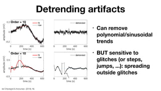 Robust detrending & inpainting of M/EEG data | PPT