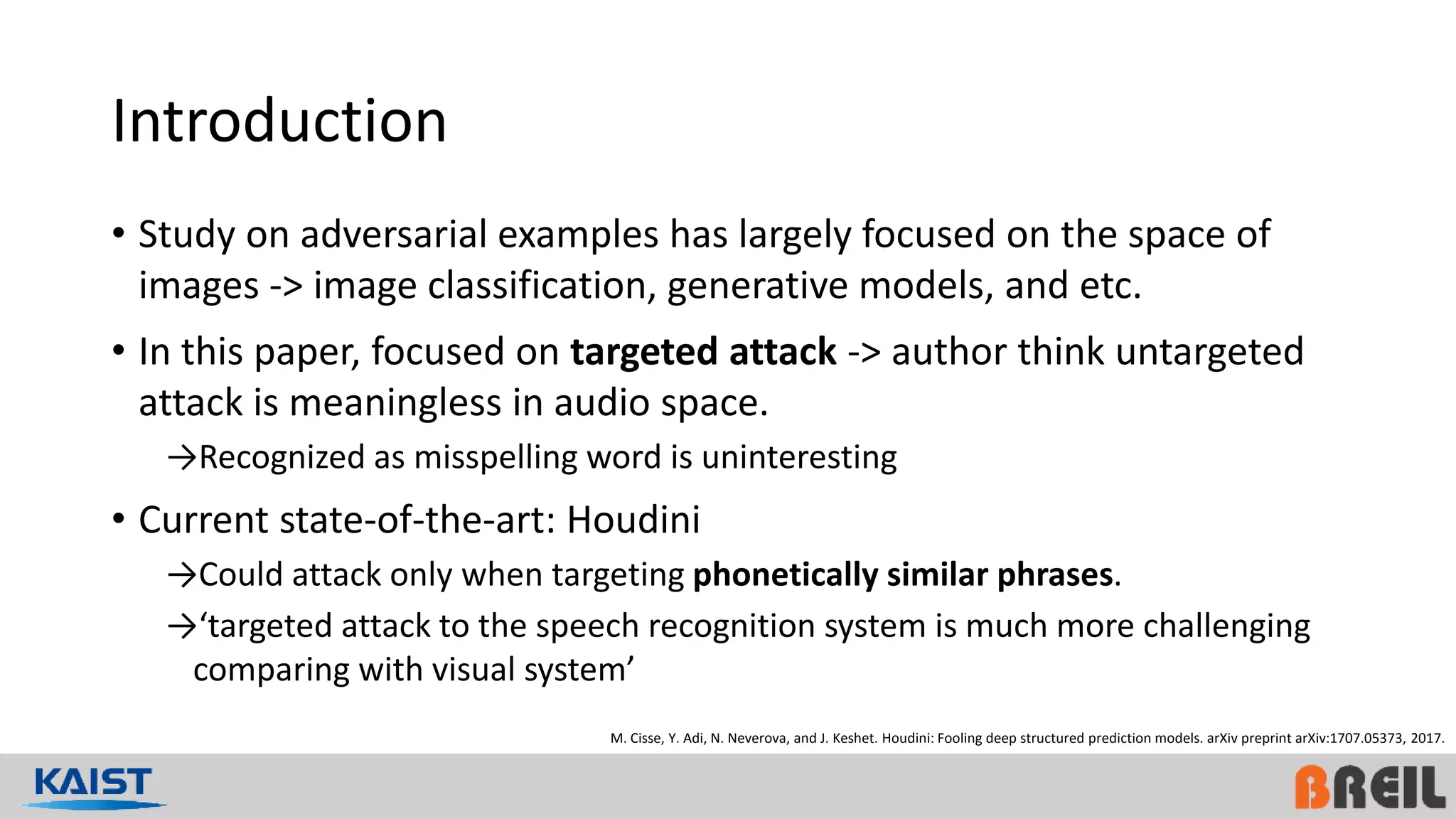 [Paper Review] Audio adversarial examples | PPTX | Digital Audio | Computer Software and ...