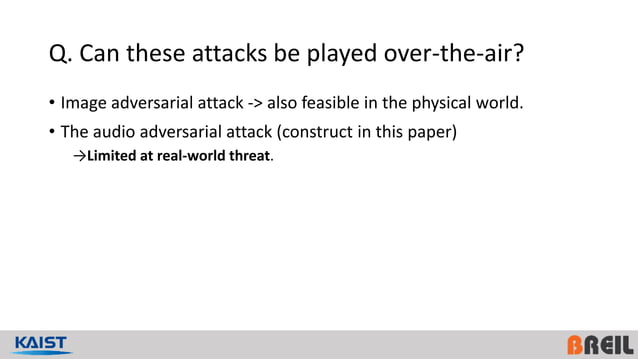 [Paper Review] Audio adversarial examples | PPTX | Digital Audio | Computer Software and ...