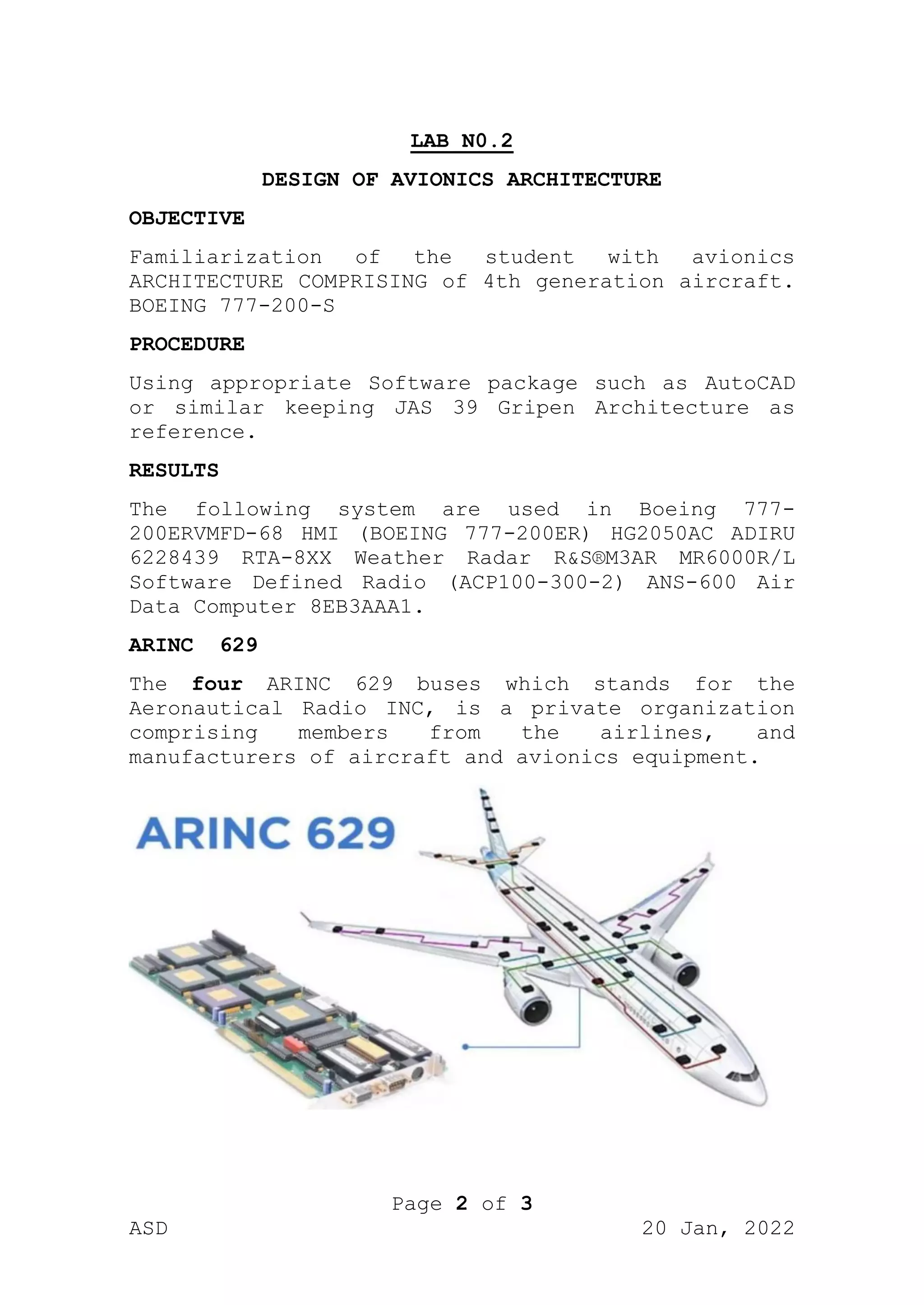 DESIGN OF AVIONICS ARCHITECTURE | PDF