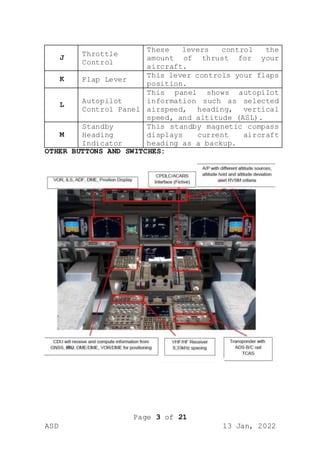 FAMILIARIZATION WITH AVIONICS SUITE | DOCX