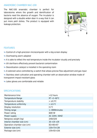 Anaerobic-chamber | PDF