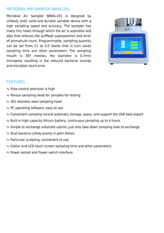 Microbial-Air-Sampler | PDF