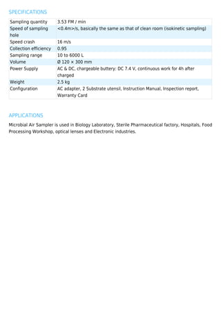 Microbial-Air-Sampler | PDF