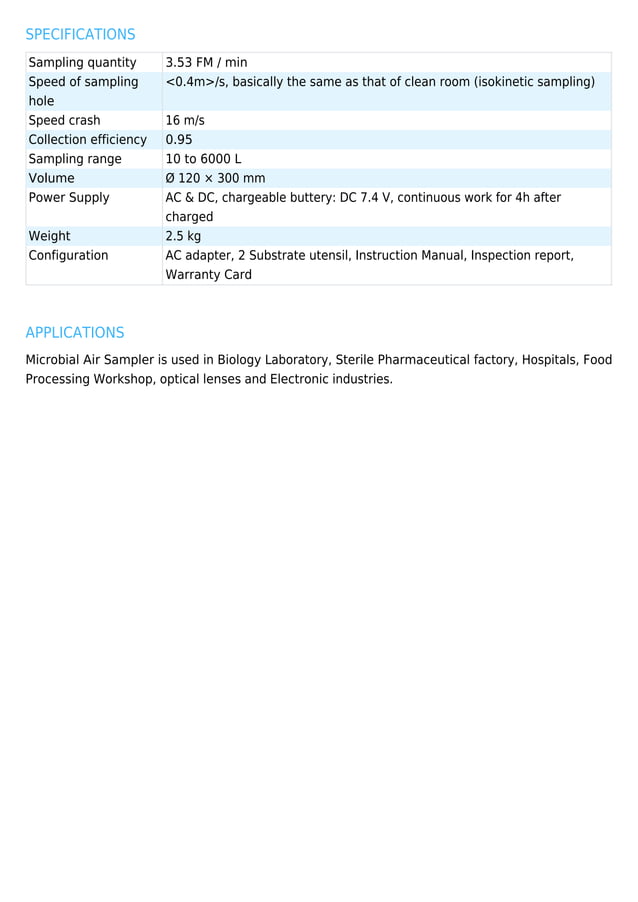 Microbial-Air-Sampler | PDF