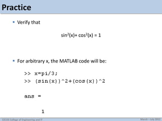 matlab no1 | PDF