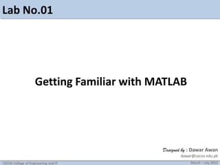 matlab no1 | PDF