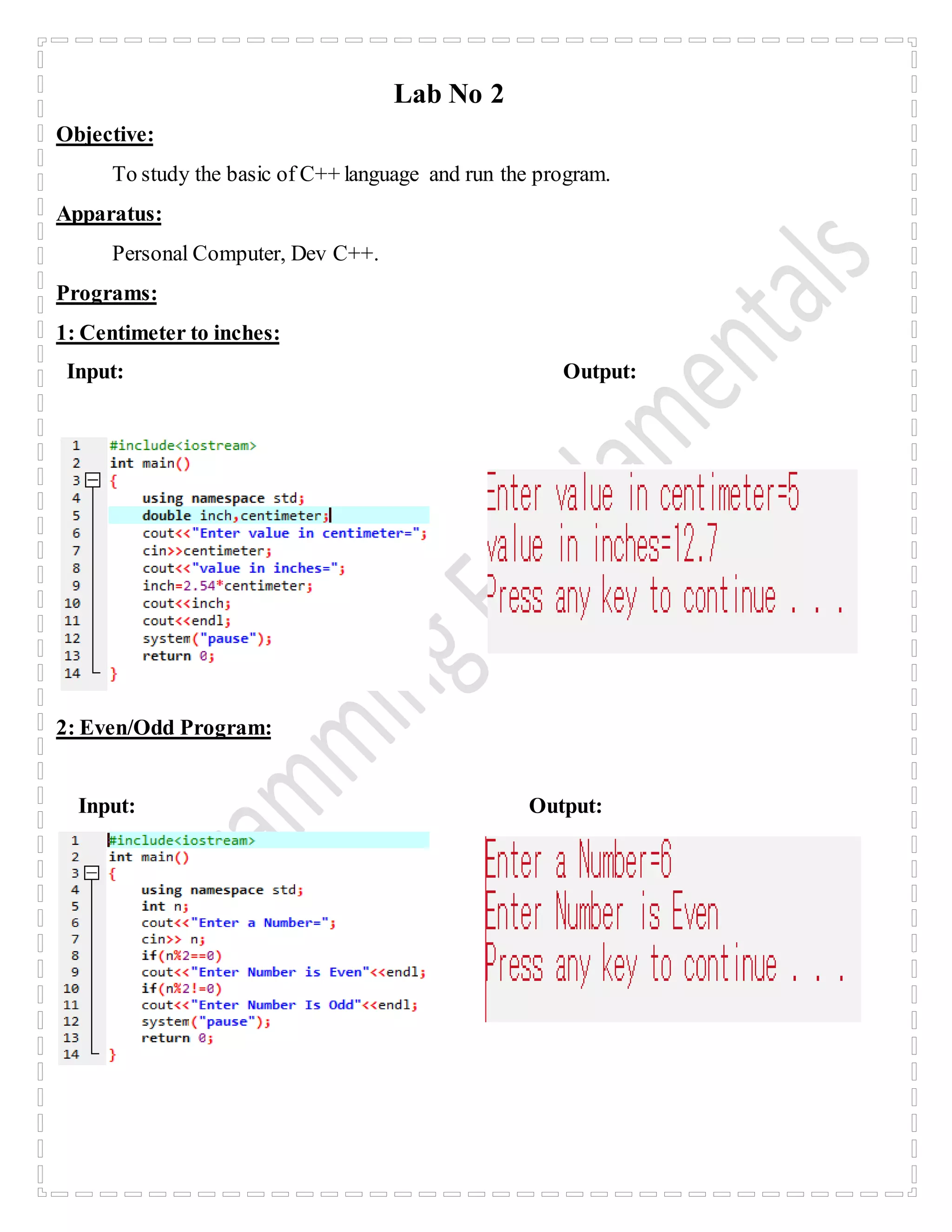 Lab no 2 haris | PDF