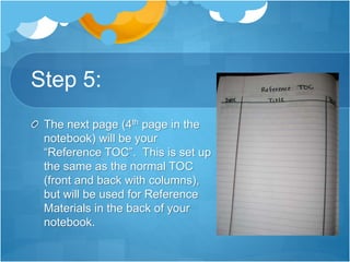 Lab notebook set up fritts | PPT