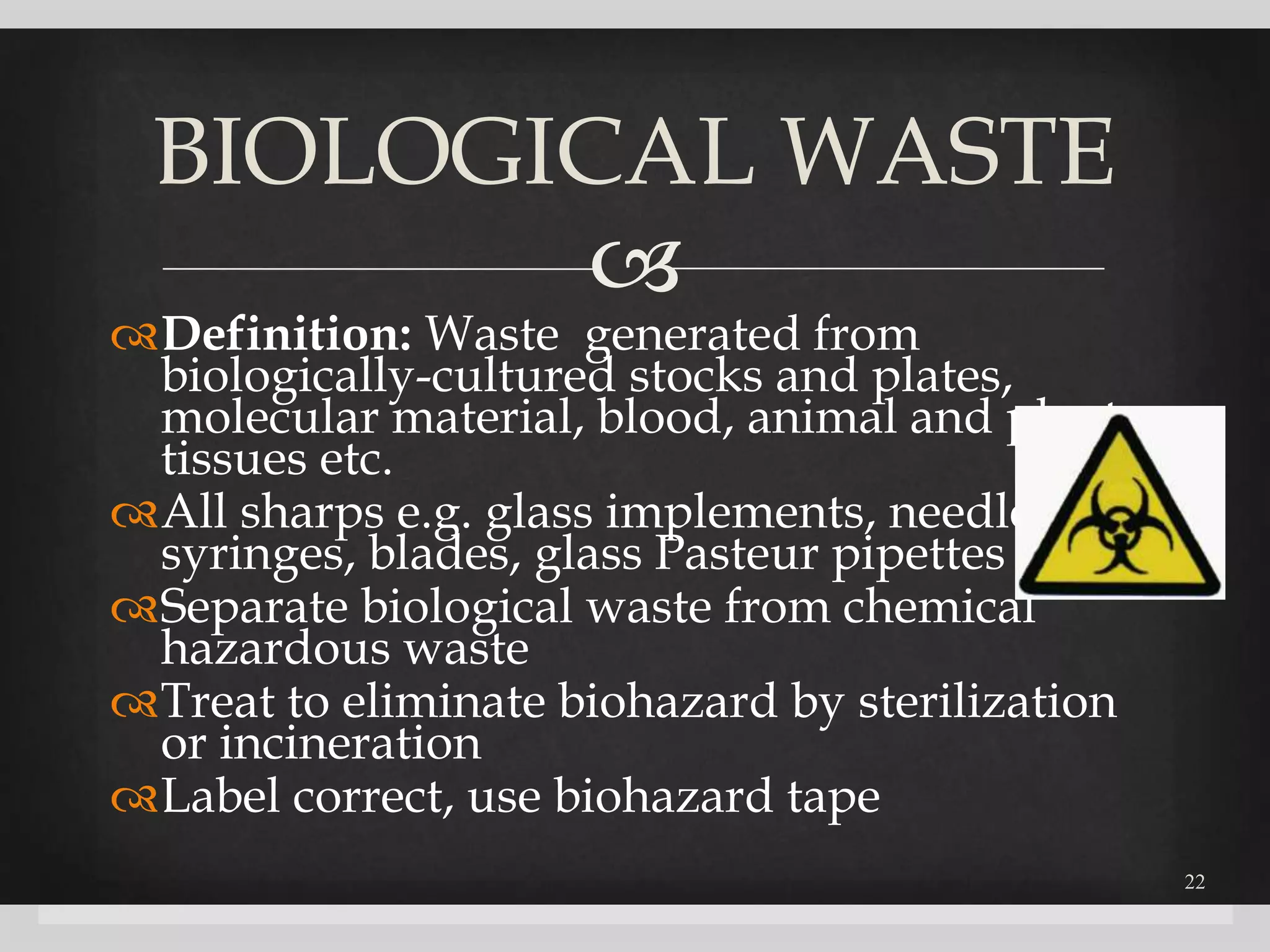 Laboaratory waste management | PPTX
