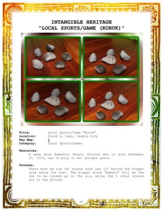 SUBAY: A Cultural Mapping of Labo, Ozamiz City | PDF