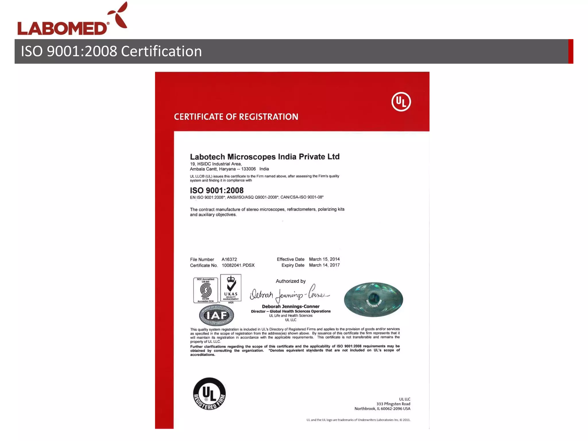Dental Microscope (Labomed) | PDF