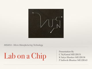 Lab on a chip | PDF