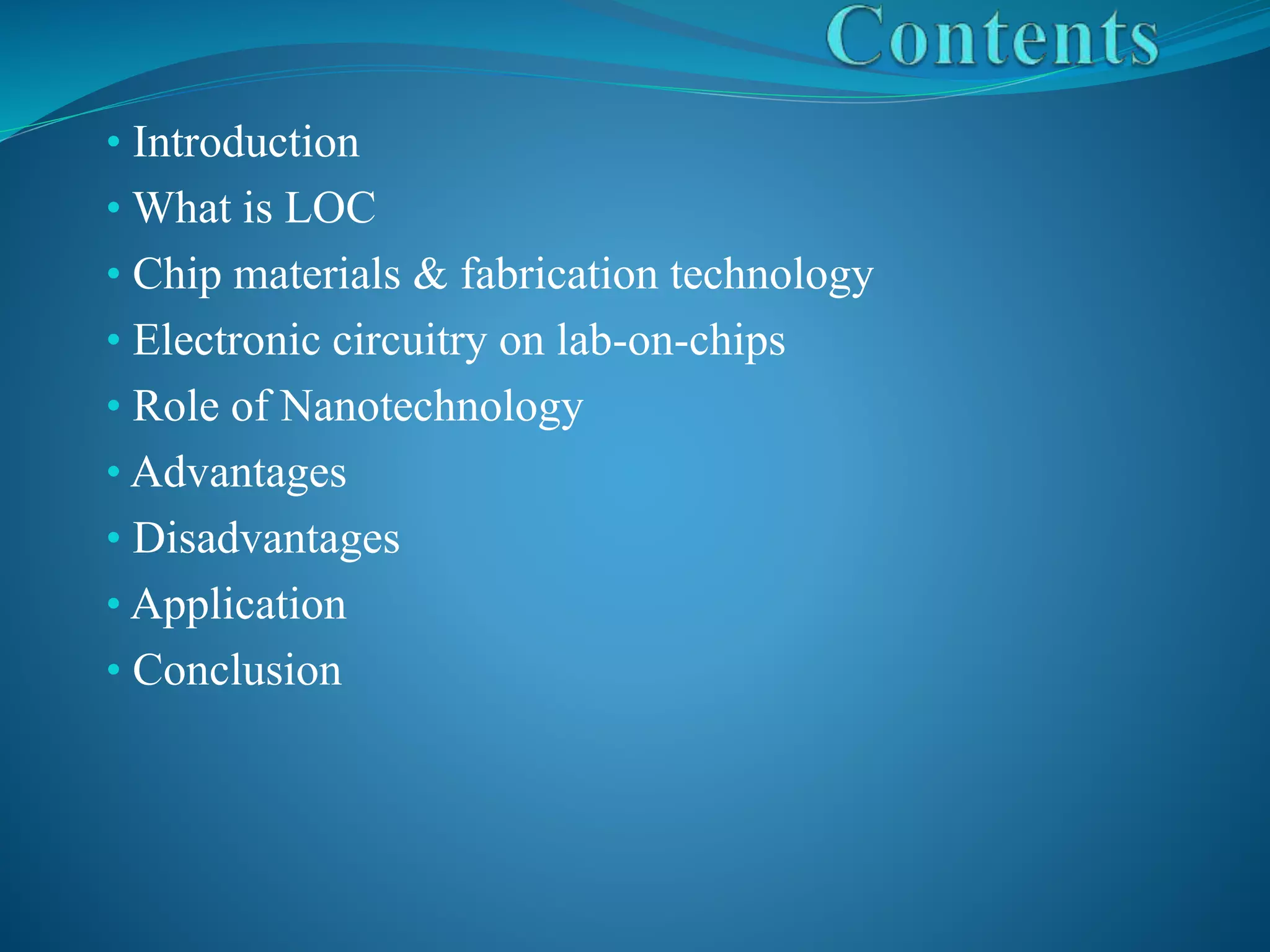 Lab on a chip | PPTX
