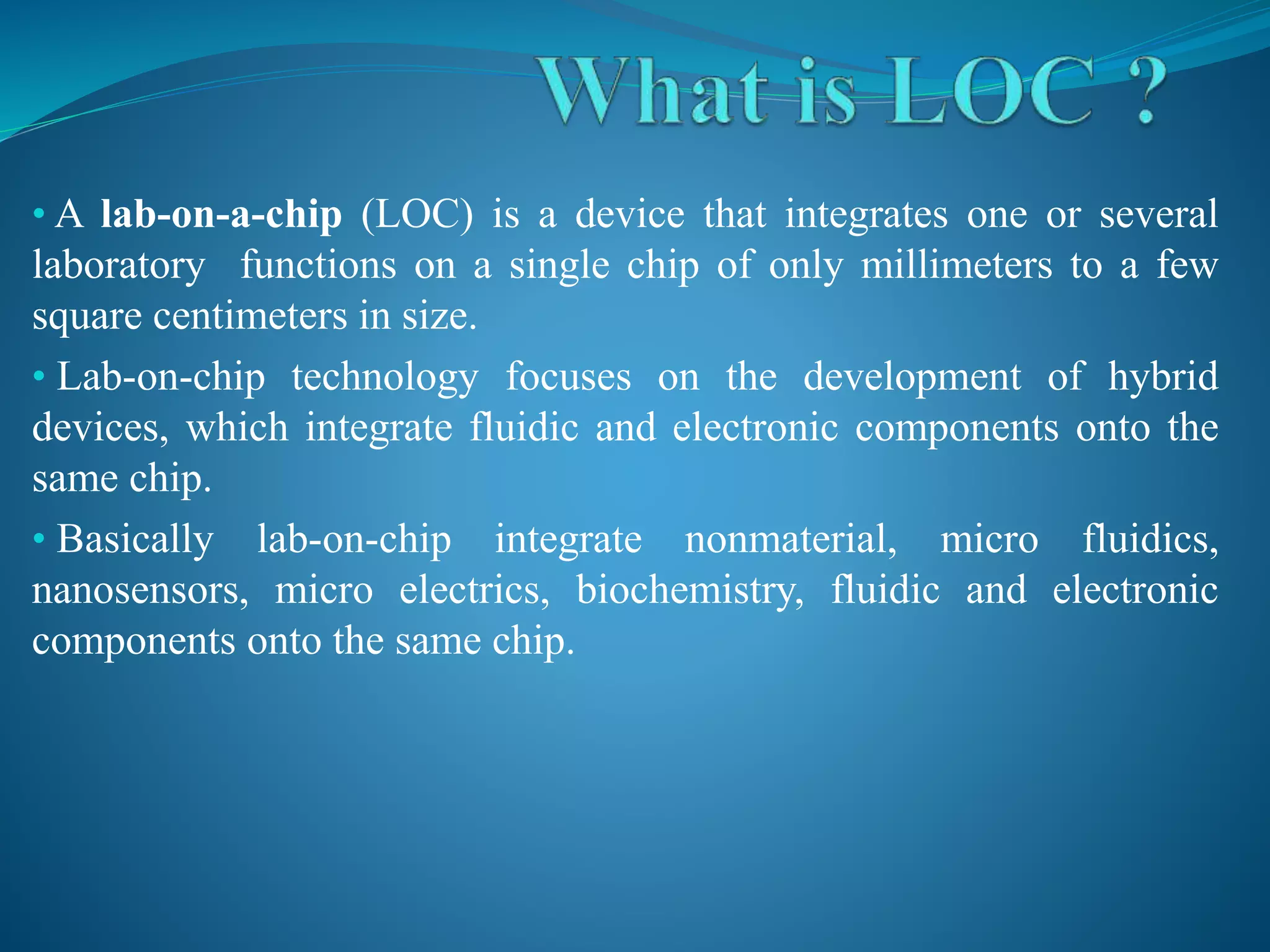 Lab on a chip | PPTX