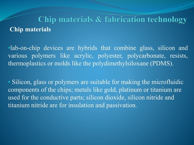 Lab on a chip | PPTX