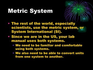 Lab one metric conversions | PPT
