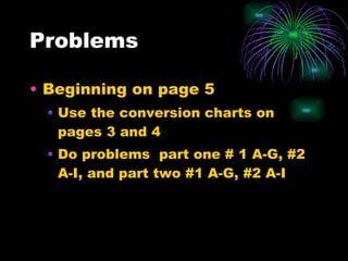 Lab one metric conversions | PPT