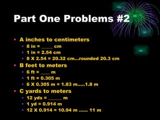 Lab one metric conversions | PPT