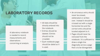 Lab operations presentation | PPTX
