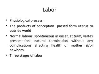Labor | PPT