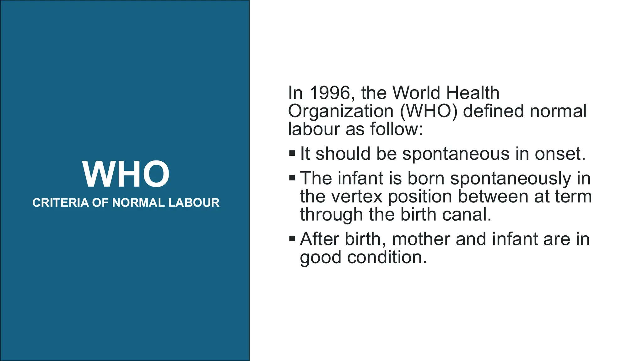 Definition, Stages and Mechanism of labor | PDF