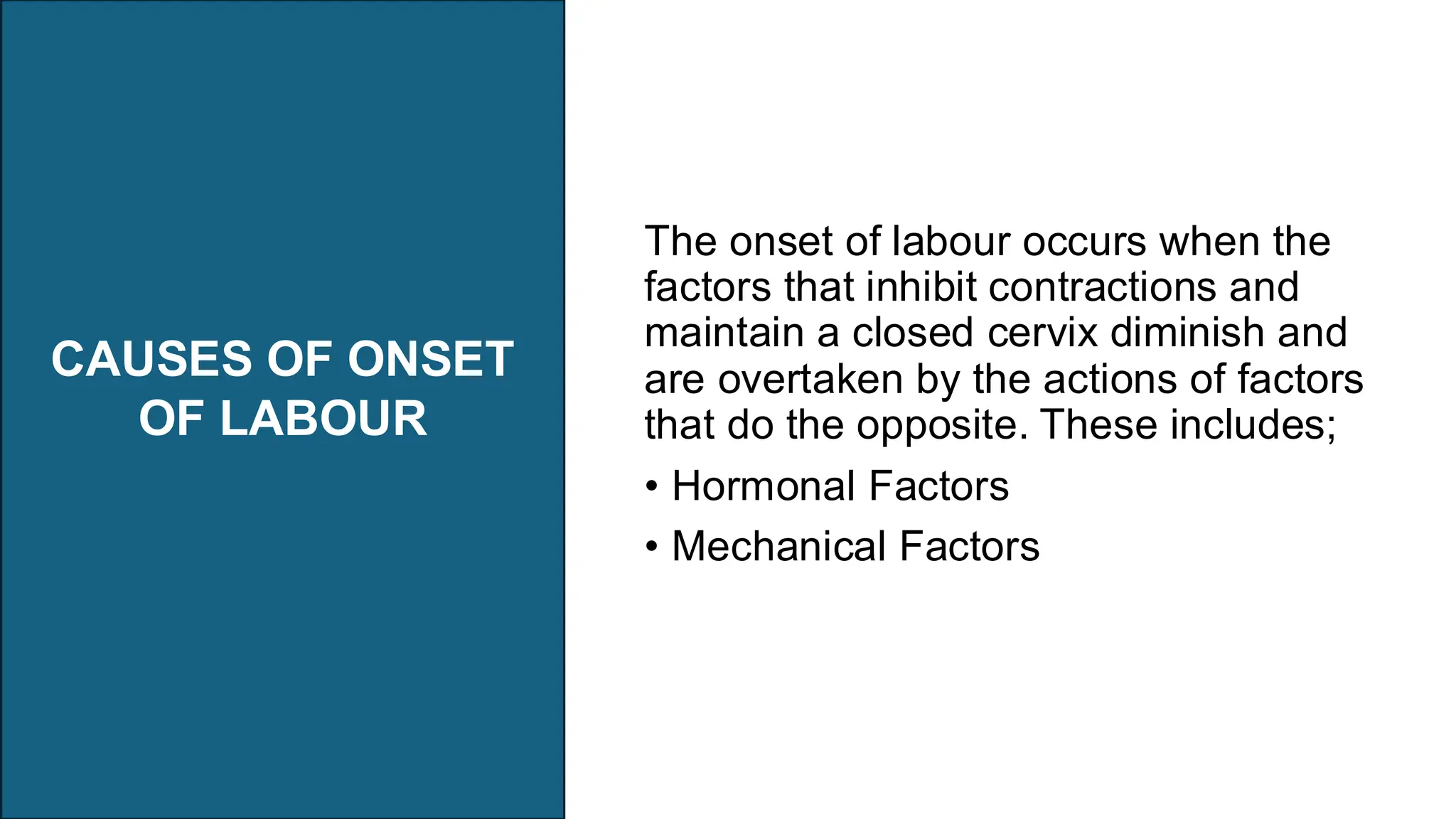 Definition, Stages and Mechanism of labor | PDF