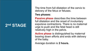 Definition, Stages and Mechanism of labor | PDF