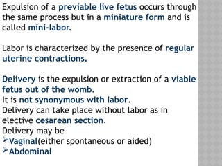 Labor, stages of labor ,cardinal movements | PPTX