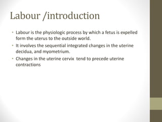 Labor ,physiology ,mechanism, pathway ,pain management during labour | PDF