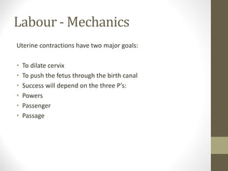 Labor ,physiology ,mechanism, pathway ,pain management during labour | PDF
