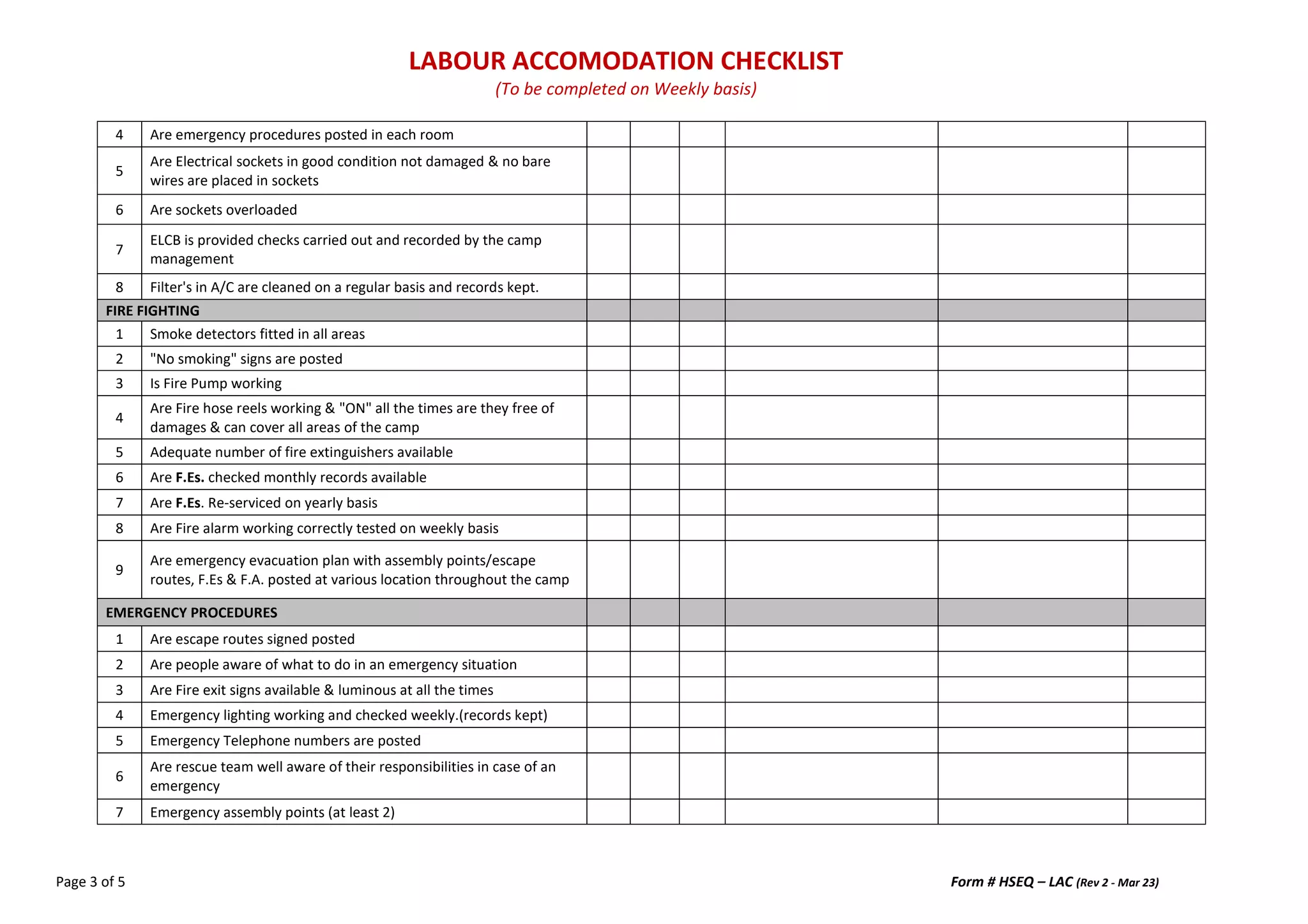 LABOR ACCOMMODATION CHECKLIST Form # HSEQ - LAC Rev 2.docx