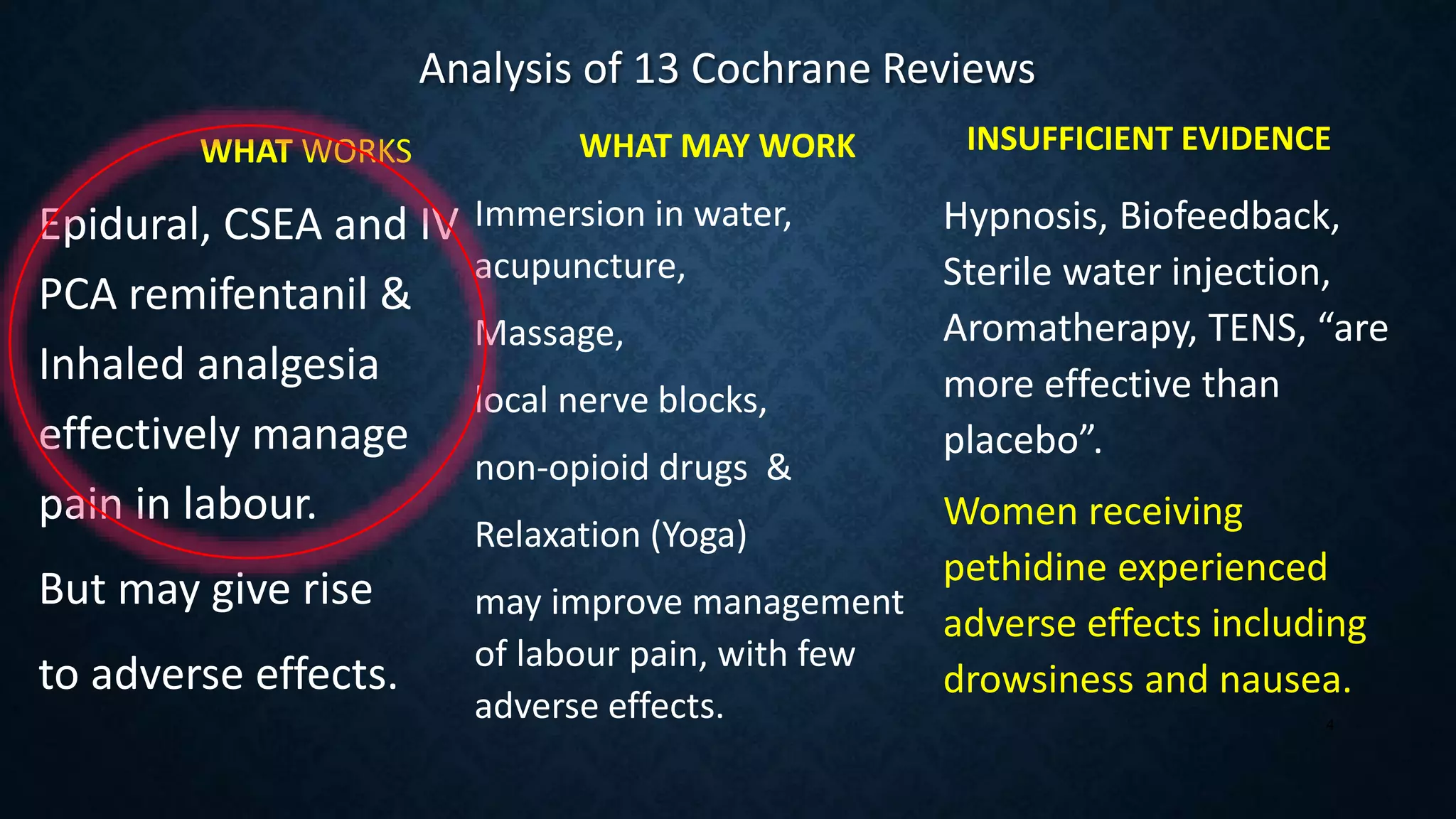 Labor analgesia what is new | PPTX