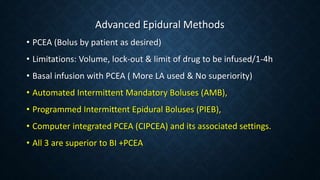 Labor analgesia what is new | PPTX