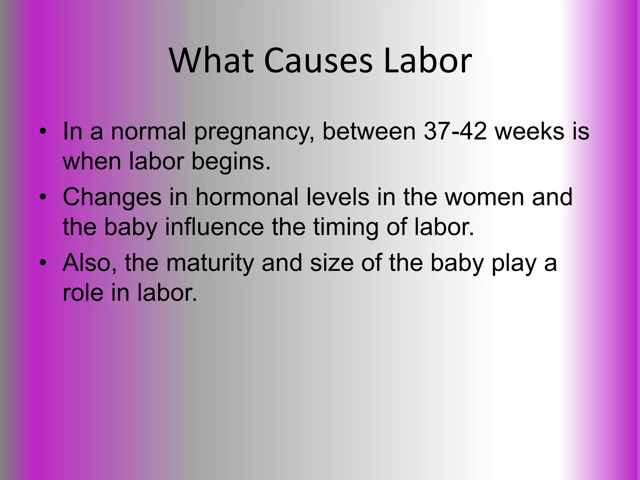 Labor and childbirth | PPT