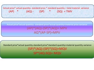 Labor and material variances | PPT
