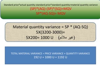 Labor and material variances | PPT
