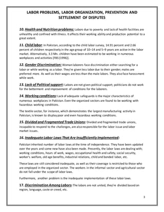 Labor Problems, Their Prevention and Settlement | DOCX