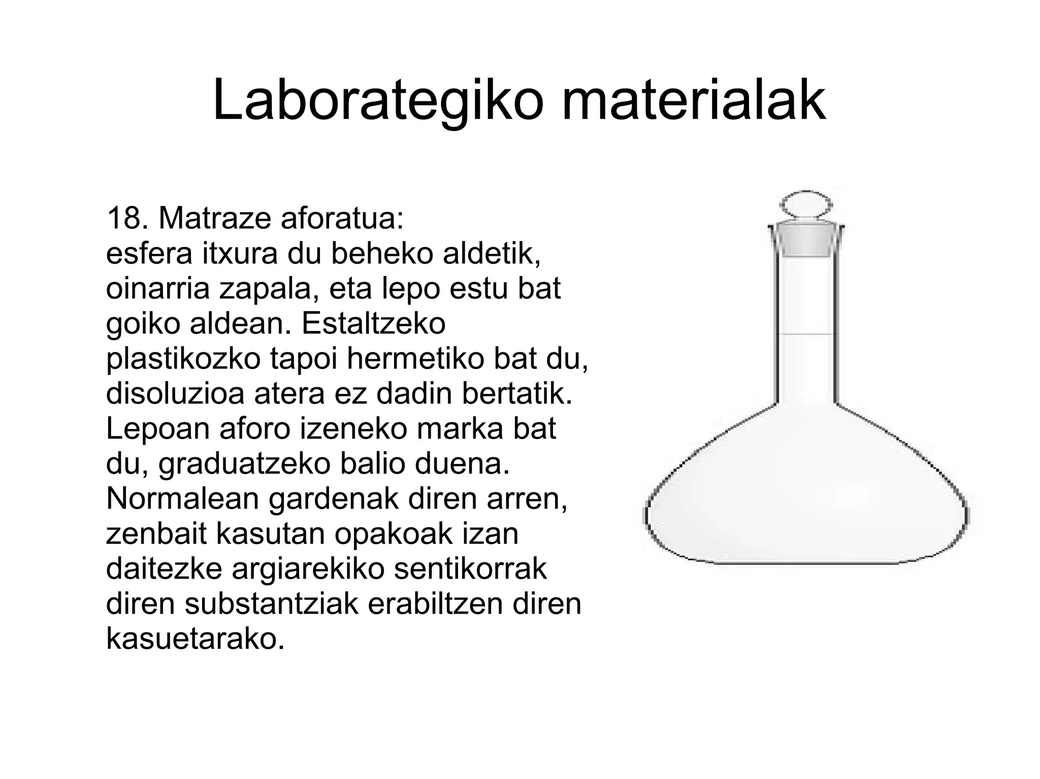 Laborategiko materialeak | PPT