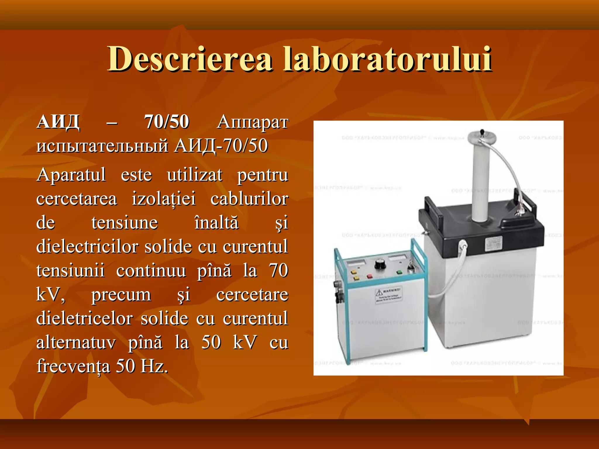 Laborator electrotehnic mobil pe cabluri | PPT