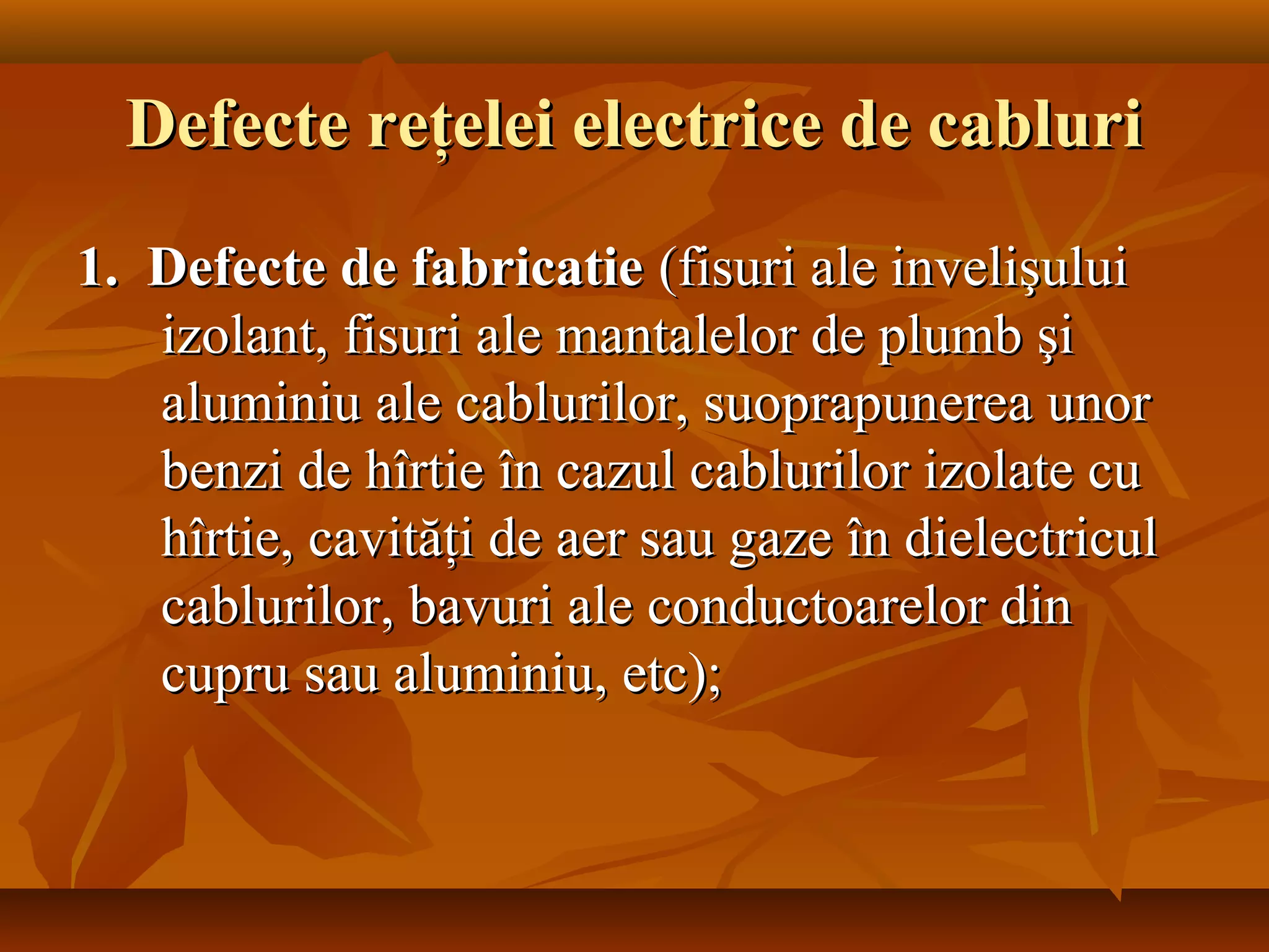 Laborator electrotehnic mobil pe cabluri | PPT