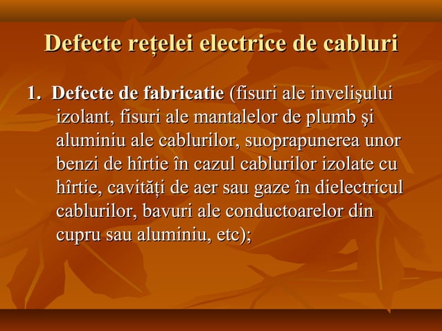 Laborator electrotehnic mobil pe cabluri | PPT