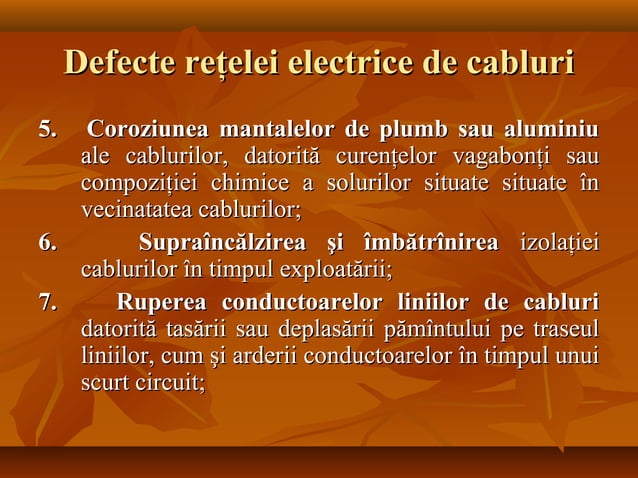 Laborator electrotehnic mobil pe cabluri | PPT